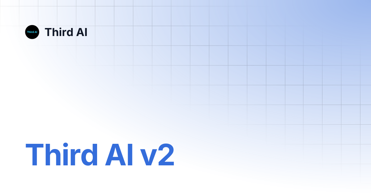 Third AI v2 | Third AI